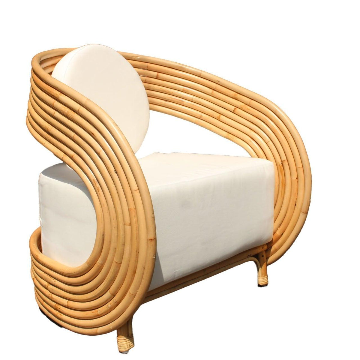 Madrid Rattan Upholstered Arm Chair – Signastyle Home