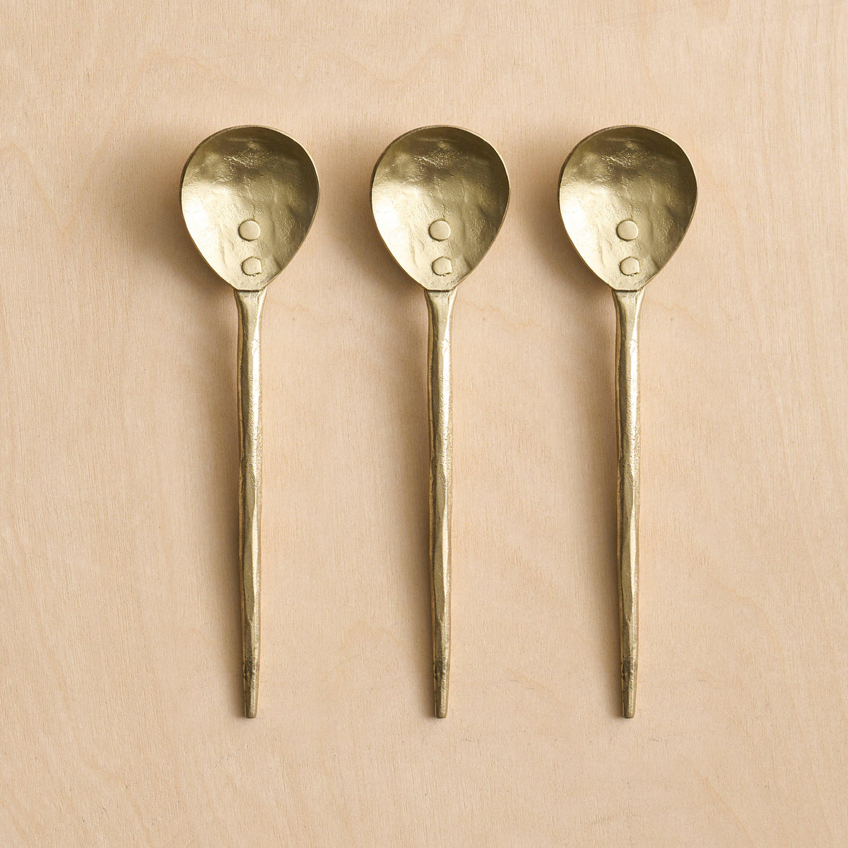 Forge Brass Small Spoons - Set of 3 – Signastyle Home